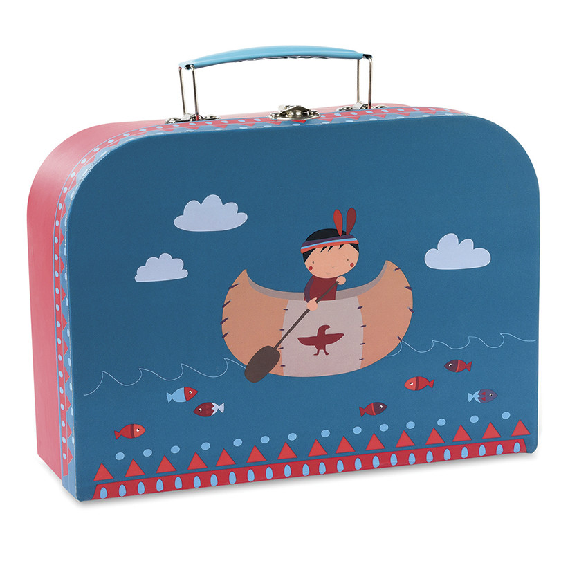 Valisette en carton avec print personnage | Prémaman