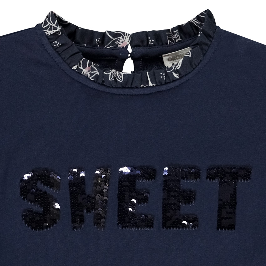 Sweat effet 2 en 1 avec sequins magiques pour fille